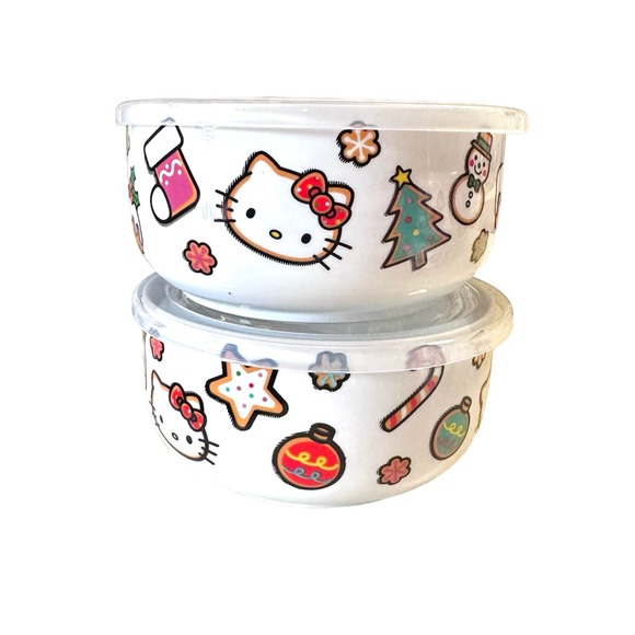 Hello Kitty | Dining | New Hello Kitty Christmas Ceramic Tupperware ...